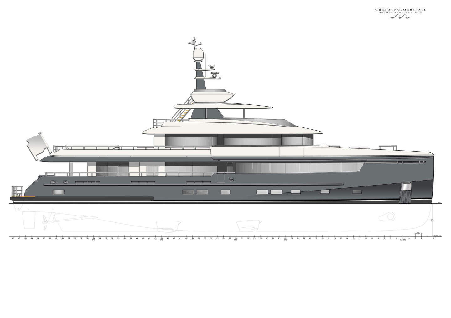 Magnolia 41 Meter • Gregory C. Marshall Naval Architect Ltd. • Gregory ...